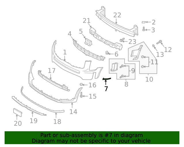 2020-2022 Kia Telluride Outer Bracket - Driver's Side (LH) 86527-S9000 ...