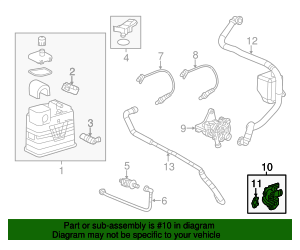 2013-2015 Chevrolet Secondary Air Injection Check Valve Kit with Valve ...