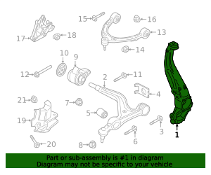 2017-2024 Porsche Panamera Knuckle 971-407-246-K | Sunset Porsche Parts