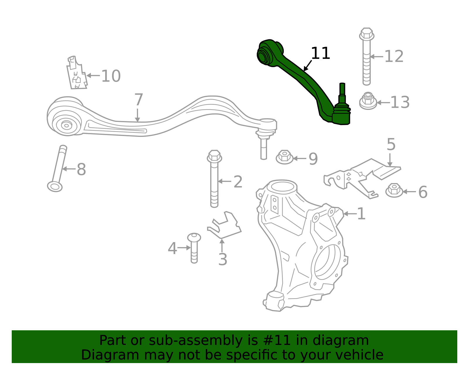 2020-2025 Toyota GR Supra Lower Control Arm 48630-WAA01 | Toyota Parts ...