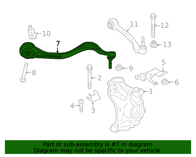 2020-2024 Toyota GR Supra Upper Control Arm 48620-WAA02 | Toyota Parts ...