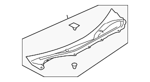 SU003-03134 - Cowl Grille 2013-2020 Toyota | Ourisman Toyota Parts