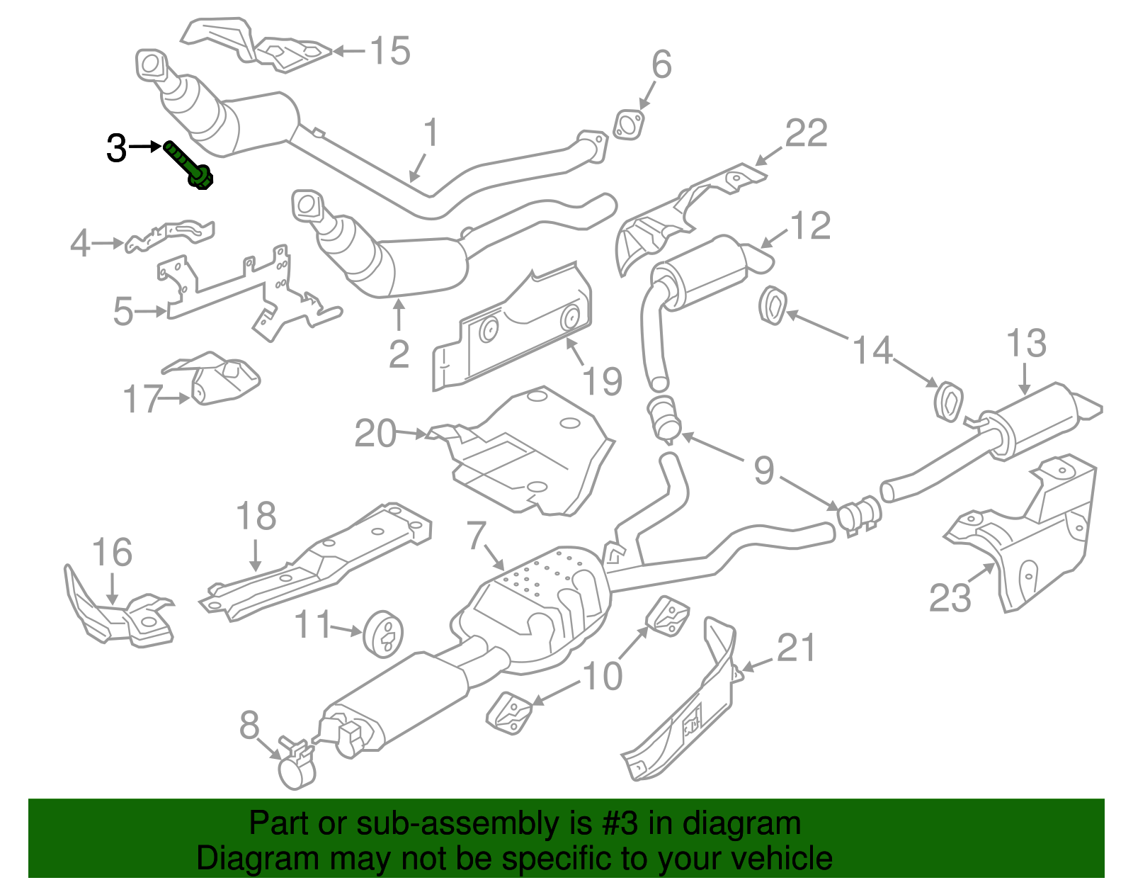 WYG500041 - Converter & Pipe Bolt 2005-2016 Land Rover | Land Leaping ...