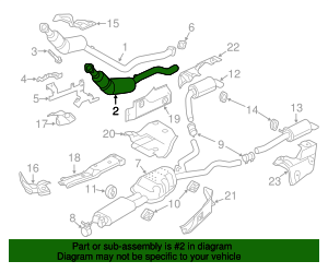 2010-2013 Land Rover Catalytic Converter LR039898 | Land Rover Lake Bluff