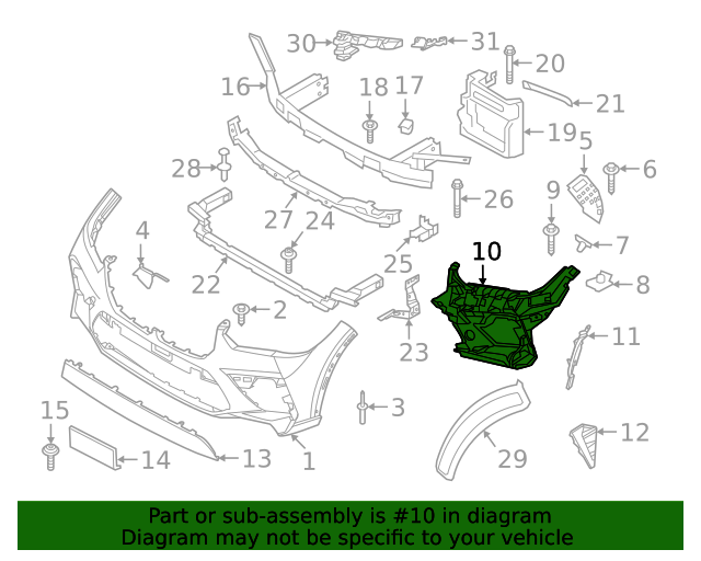 Genuine OEM BMW Mount Bracket Part# 51118069918 Fits 2020-2023 BMW X5 ...