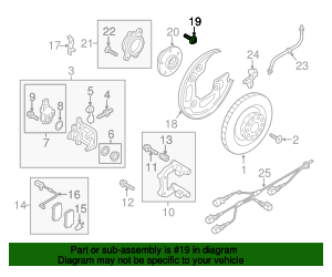 2008-2020 Audi Hexagon socket flat head bolt N-107-414-02 | Audi USA Parts