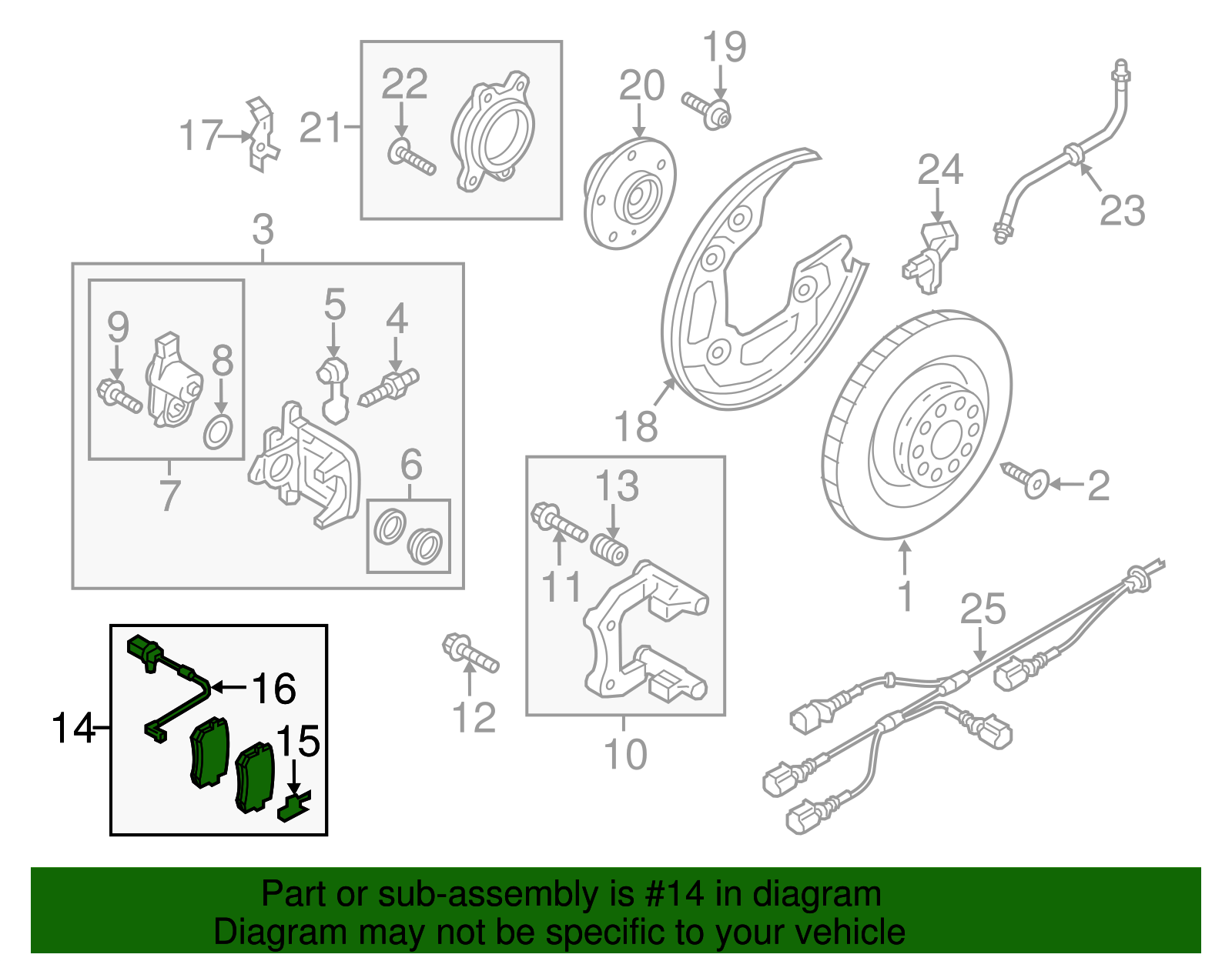 4G0-698-451-J - Brake Pads Rear 2012-2017 Audi | Audi OEM Parts