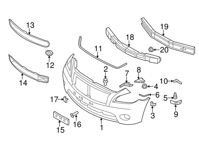 1997-2019 Infiniti License Bracket Grommet 62284-81F00 | Infiniti of ...