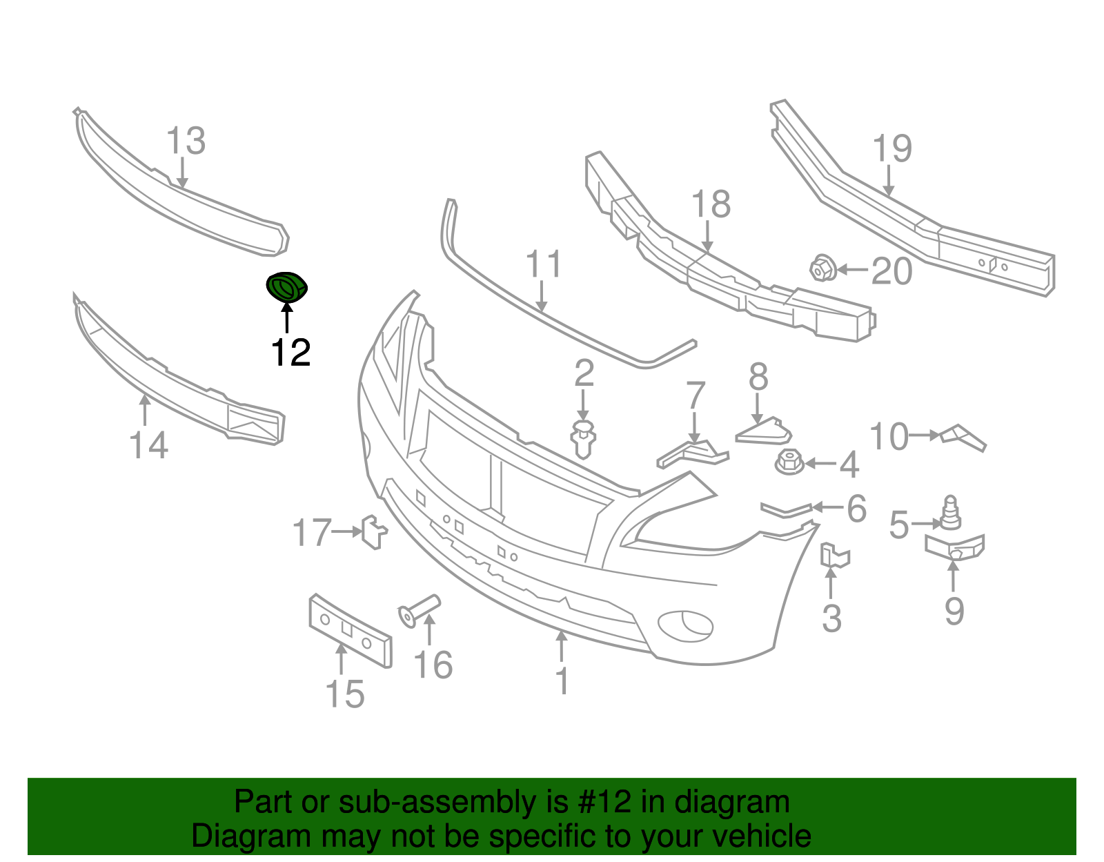2011-2014 Infiniti Trim Ring 62257-1MA2A | OEM Parts Online