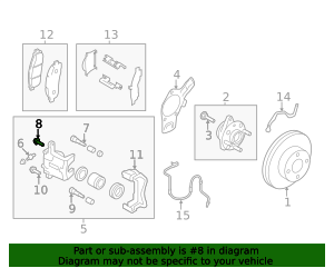 1985-2024 Nissan BRAKE CALIPER PIN BOLT (S13 S14 S15 R32 R33 R34 Z31 ...