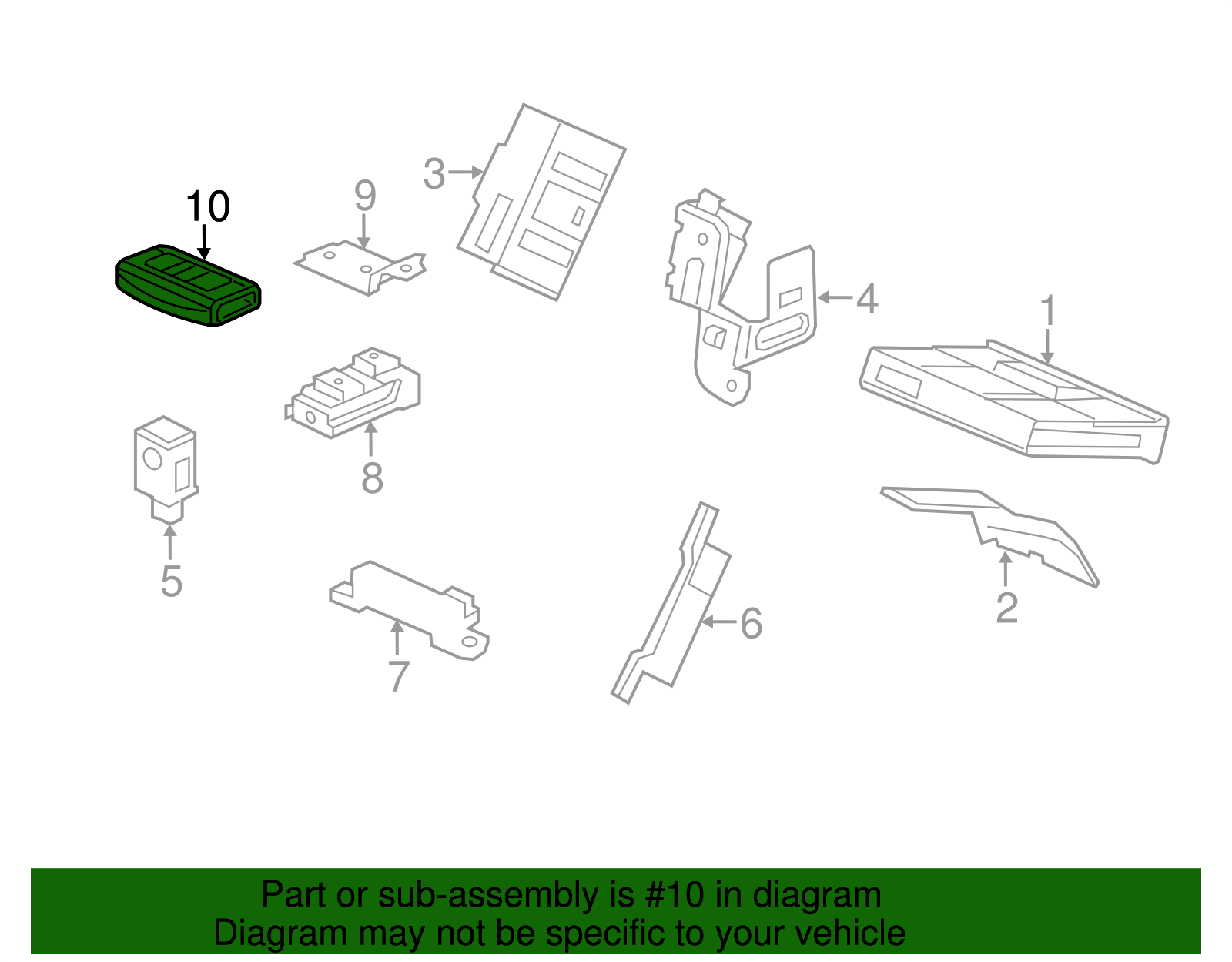 2014-2018 Acura MDX 2016 Mdx Remote Start Kit, Engine 38015-TZ5-A30 ...