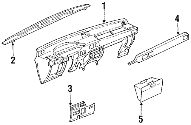 1990-1995 Isuzu Glove Box 8943735473 | Isuzu Parts Center