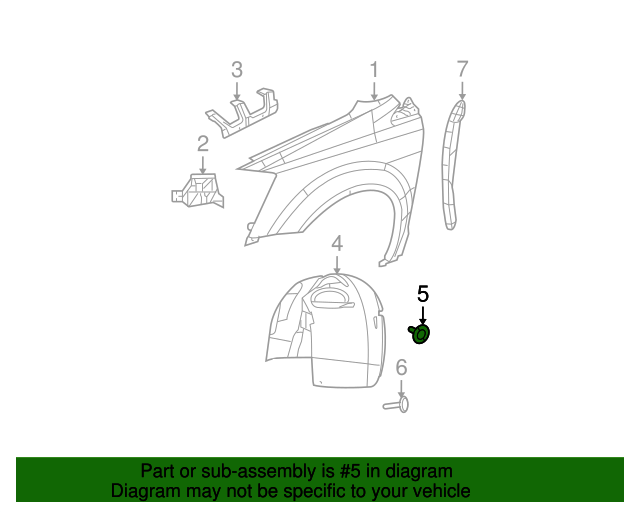 1998-2020 Mopar Bumper Cover Retainer 6501916 | TascaParts.com