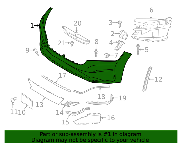 Genuine BMW 51-11-9-466-573 | Bumper Cover | FREE Shipping on Most ...