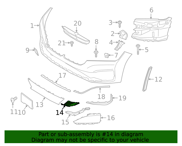 51-11-7-475-127 - Grill, air intake, open, left 2020-2022 BMW ...