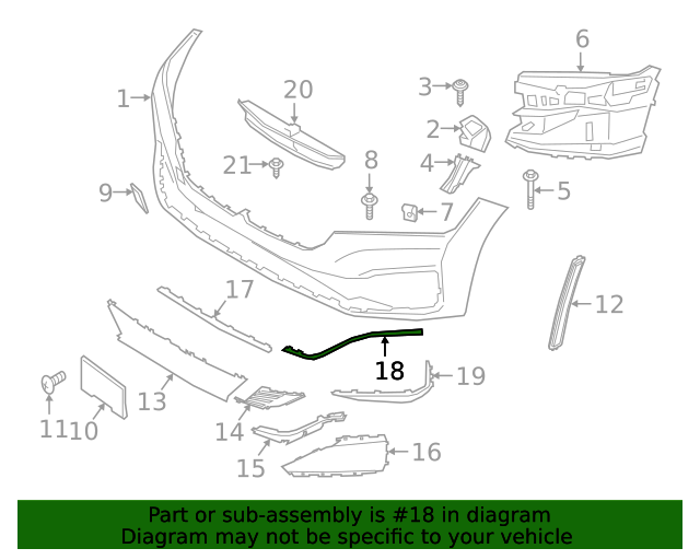 51117475224 - 2020-2022 BMW Upper Molding (51-11-7-475-224) | BMW of ...