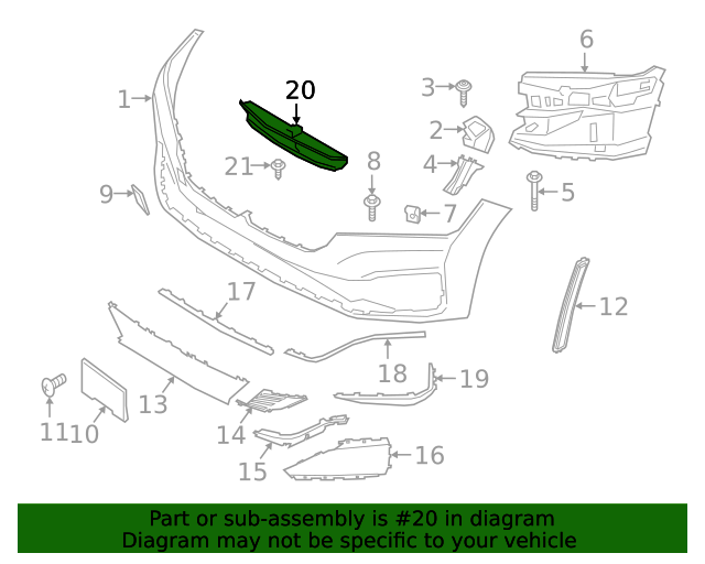 Genuine BMW 51-13-5-A21-AA5 | Lower Shutter | FREE Shipping on Most ...
