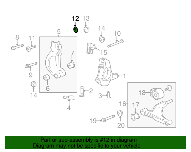 2010-2019 GM Steering Knuckle Washer 13313094 GM | GMPartsDirect.com