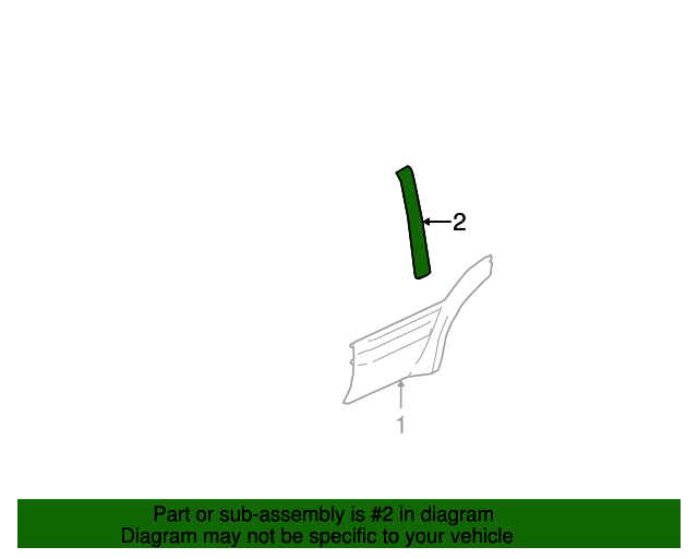 2002-2009 GM Door Applique 19351646 | TascaParts.com