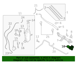 2019-2022 Hyundai Wiper Motor 98110-C5500 | QuirkParts