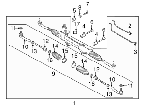 C2D28554 - Inner Tie Rod 2007-2019 Jaguar | Jaguar of Raleigh Parts