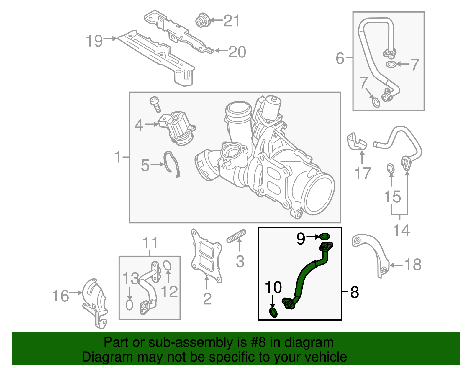 2013-2022 Volkswagen Oil Return Line 06K-145-735-L | QuirkParts