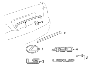 90467-10077 - Protector Retainer - 2001-2006 Lexus LS430 | MyLexusParts