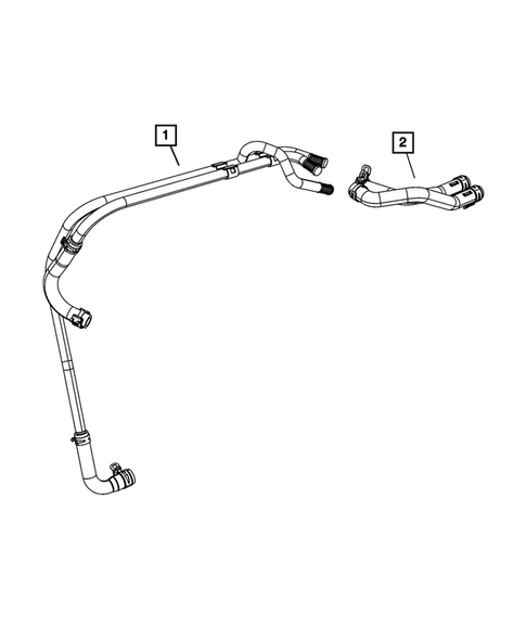 Air Conditioner and Heater Plumbing for 2013 Jeep Wrangler | Bam ...