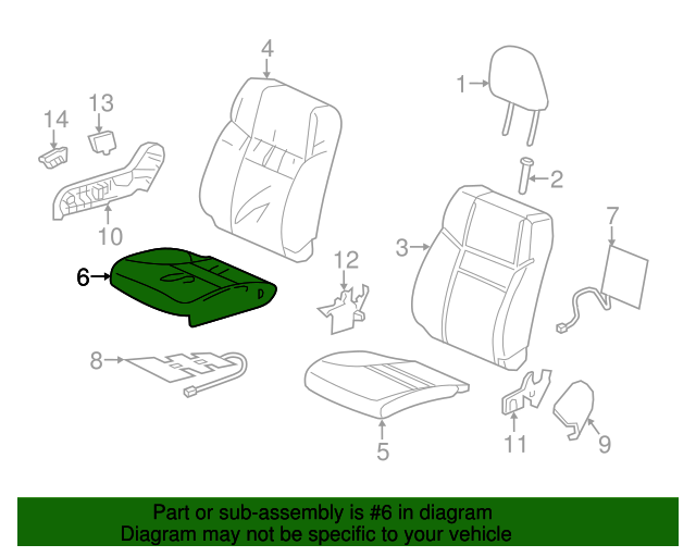 81131-T0G-L82ZD - Cover, R Front Seat Cushion Trim *YR449L* (Leather ...