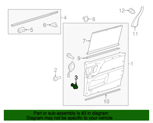 67773-0E020 - Door Trim Panel Clip - 2011-2023 Toyota | OEM Genuine ...