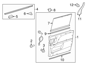 67773-0E020 - Door Trim Panel Clip - 2011-2023 Toyota | OEM Genuine ...