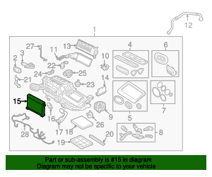 LR093043 - Evaporator Core - 2018-2020 Land Rover Range Rover Velar ...