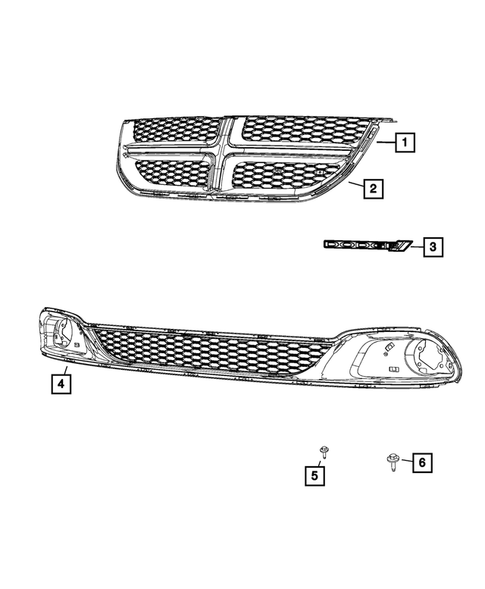 Grilles for 2020 Dodge Grand Caravan | Mopar Factory Parts