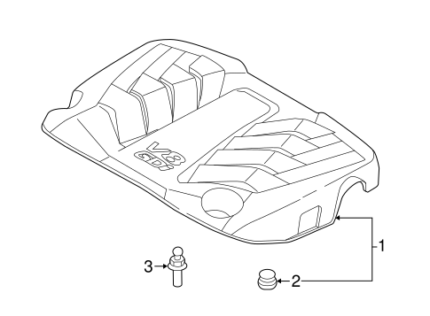 Engine Appearance Cover for 2015 Hyundai Genesis | HyundaiParts.Online