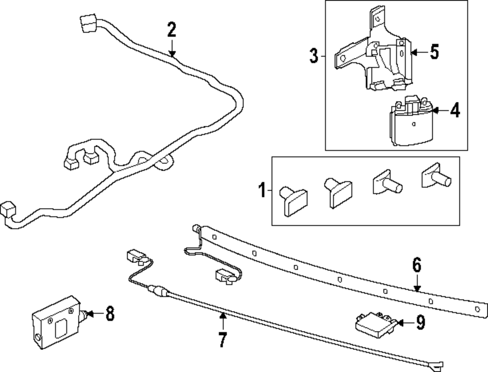 2023-2024 Ford Blind Spot Radar NB5Z-14C689-D | TascaParts.com