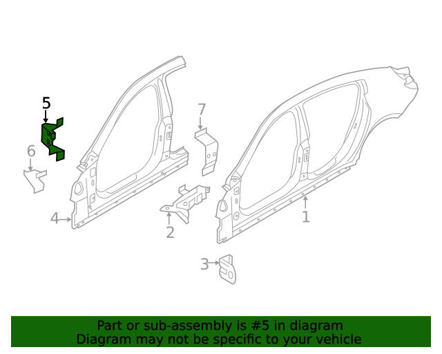 Genuine BMW 41-00-7-437-511 | Aperture Panel Bracket | FREE Shipping on ...