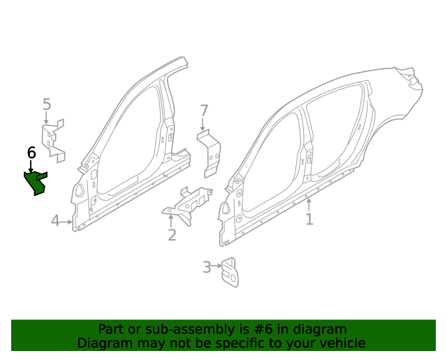 Genuine BMW 41-00-7-437-512 | Aperture Panel Bracket | FREE Shipping on ...