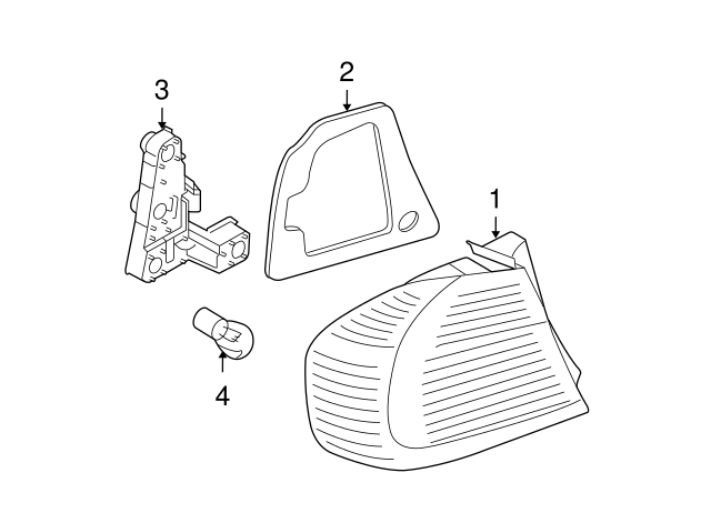 63-21-6-937-470 - Tail Light Housing Seal 2006-2008 BMW ...
