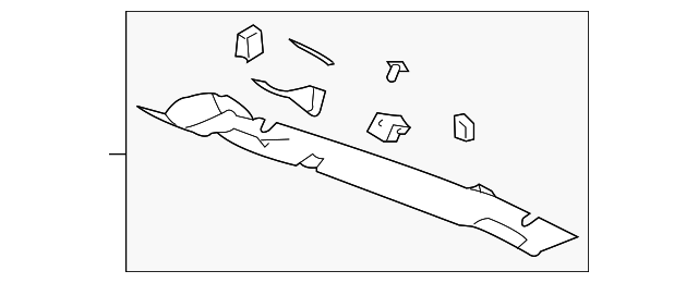 2007-2009 GM Molding Assembly-Hdlng T/Panel *Left Cashmere 25856475 ...