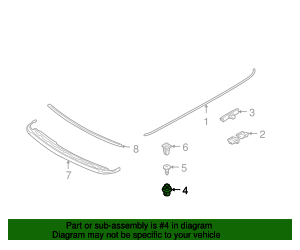 2002-2014 Mini Cooper Roof Molding Clip 51-13-7-058-122 | Mini Parts Direct