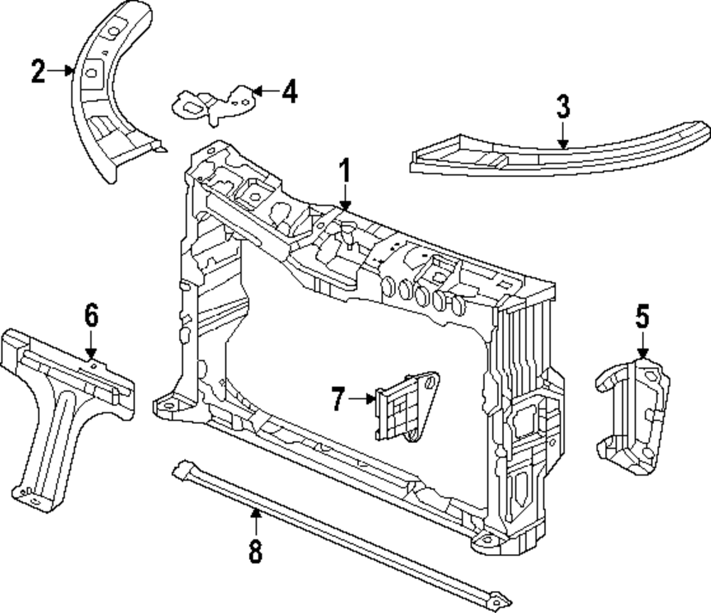 71411-3S5-A01 - Radiator Support 2023-2024 Acura Integra | Group 1 Auto ...