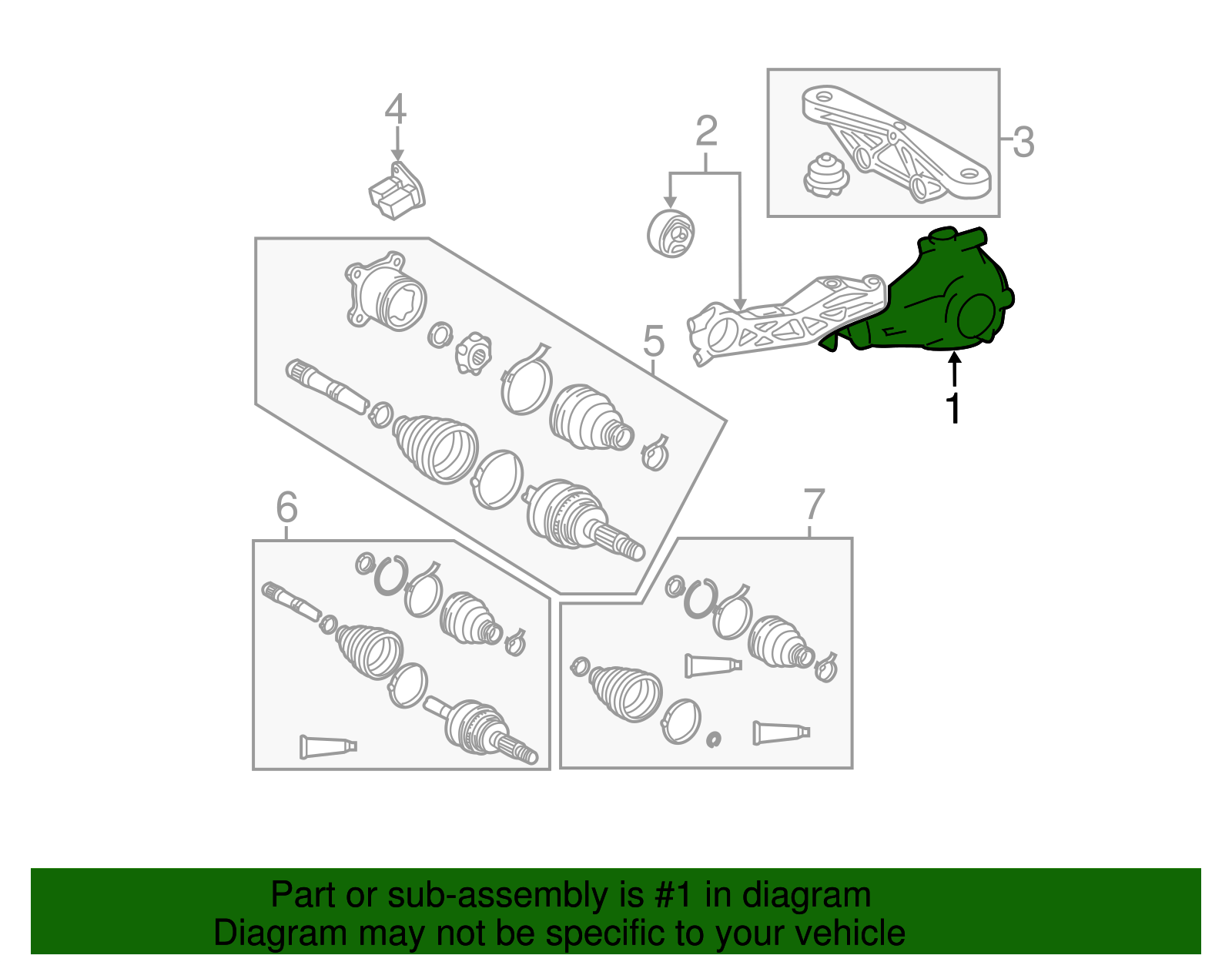 2011-2020 Toyota Sienna Differential Assembly 41110-45011 | Retail ...