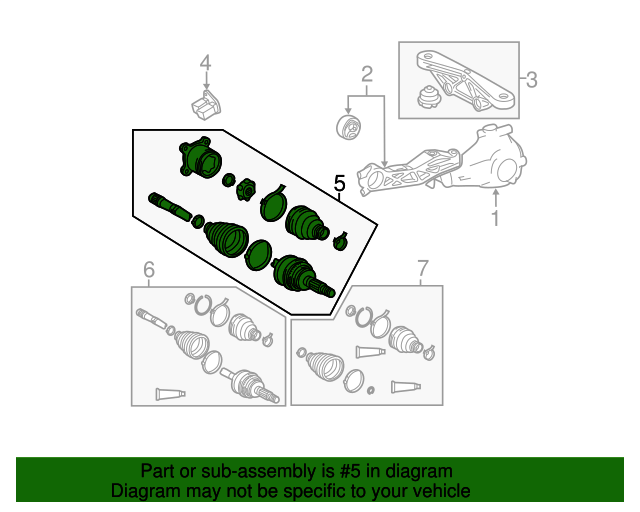 42340-08021 - Axle Assembly - 2011-2020 Toyota Sienna | OEM Genuine ...
