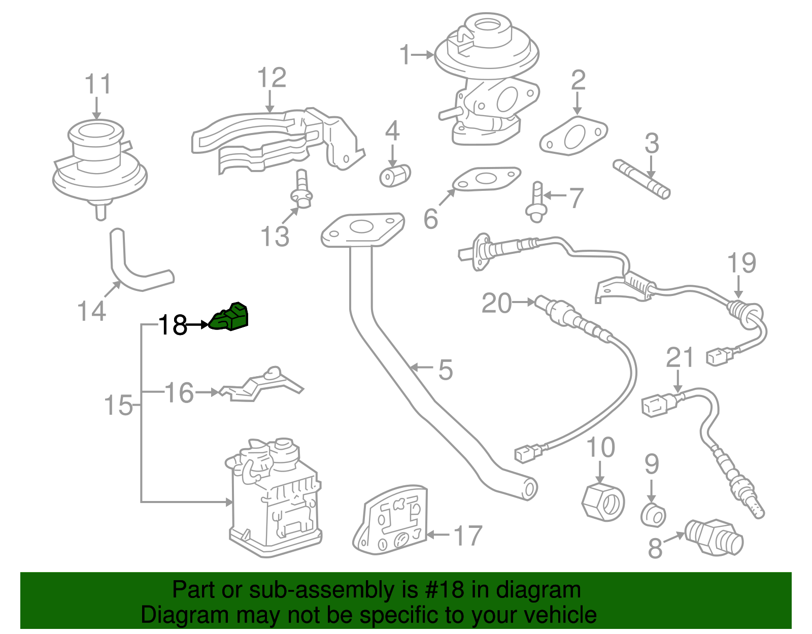 Genuine Toyota Valve, Vacuum Switch part# 90910-12271 for 1996-2000 ...
