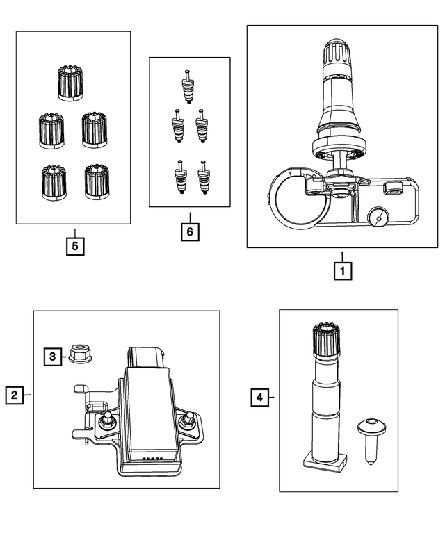 2013 Ram OEM NEW 19-13 Mopar Ram 1500 2500 Tire Pressure Monitoring ...
