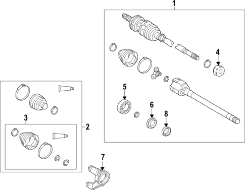Front Axle for 2019 Toyota RAV4 | Modern Toyota Parts