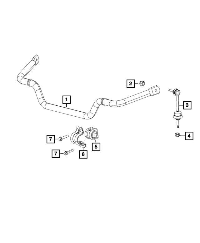 2019-2021 Ram 1500 Front Stabilizer Bar 68361445AG | My Mopar Parts