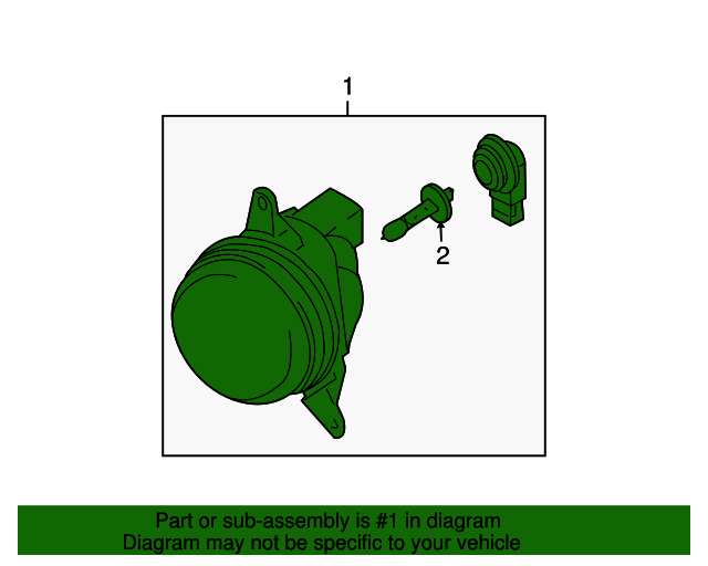 92201-3E500 - Fog Lamp Assembly 2007-2009 Kia Sorento | Kia.Parts Store
