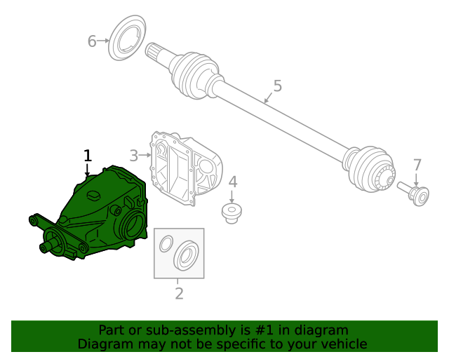 2019-2024 BMW Rear-axle-drive 33-10-8-647-923 | AutoNationParts.com