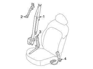 88840-3W510WK - Buckle 2011-2016 Kia Sportage | Kia.Parts Store